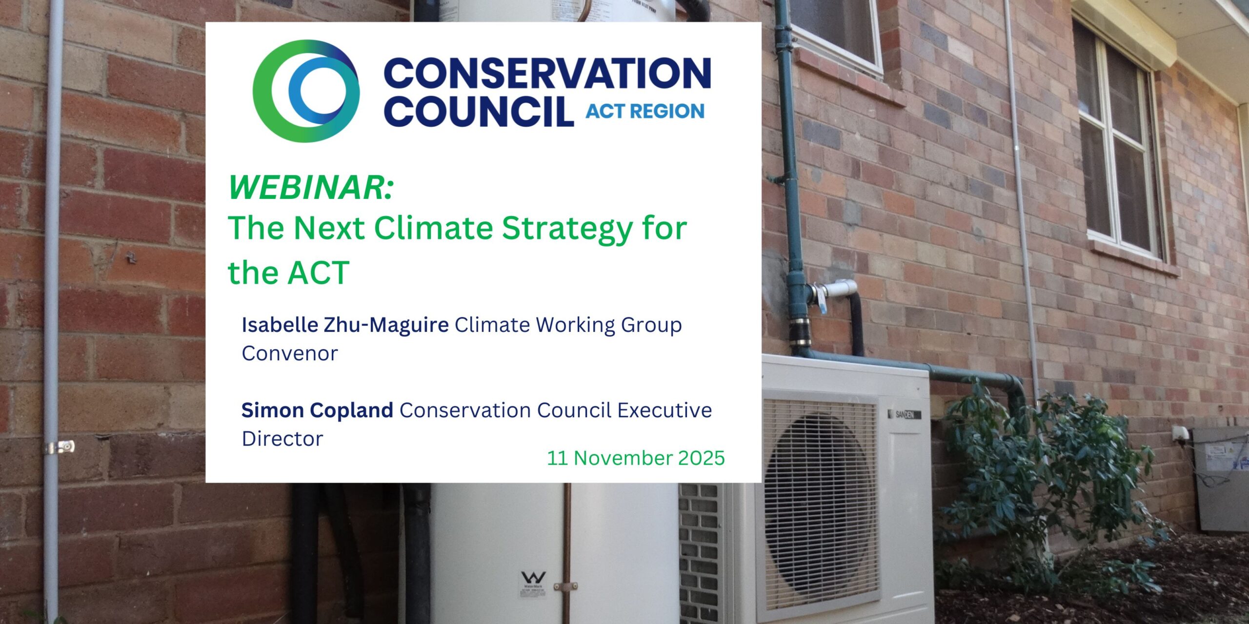 The Next Climate Strategy for the ACT - 2XXfm 98.3